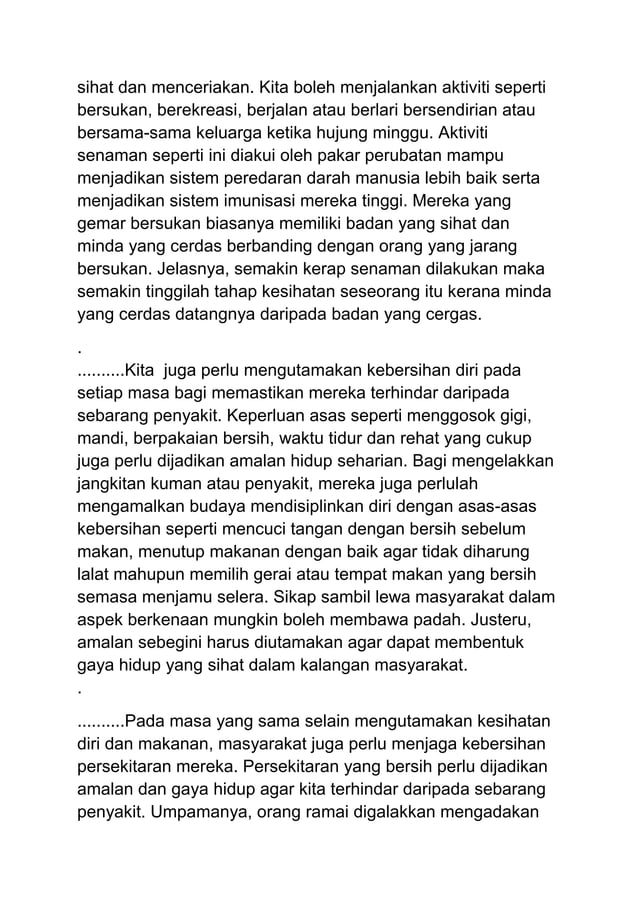 Amalan membentuk gaya hidup sihat | PDF