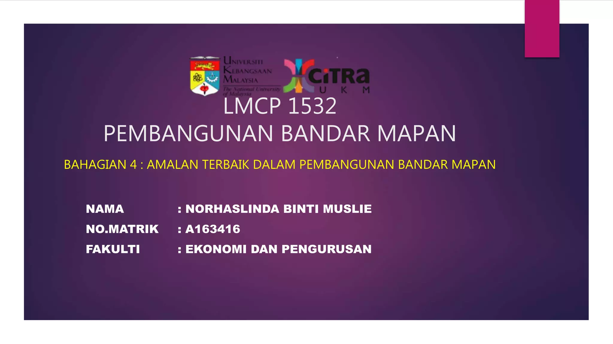 Amalan Pembangunan Bandar Mapan Di Jepun dan Sabah | PPT