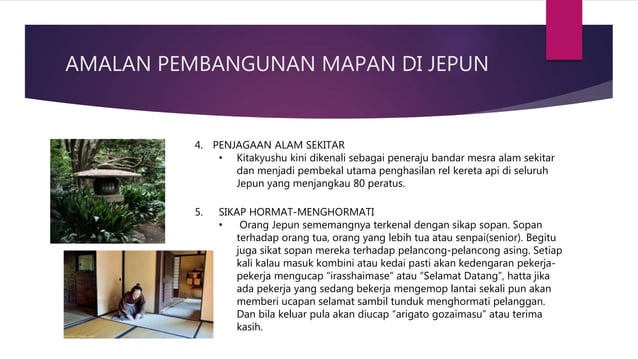 Amalan Pembangunan Bandar Mapan Di Jepun dan Sabah | PPT