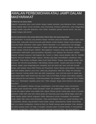 Amalan perbomohan atau jampi dalam masyarakat | DOCX