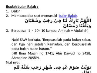 amalan rajab yang perlu dilakukan pada bulan rajab.pptx