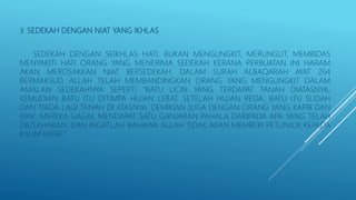 Amalan terbaik dalam pembangunan islam (sedekah) | PPT