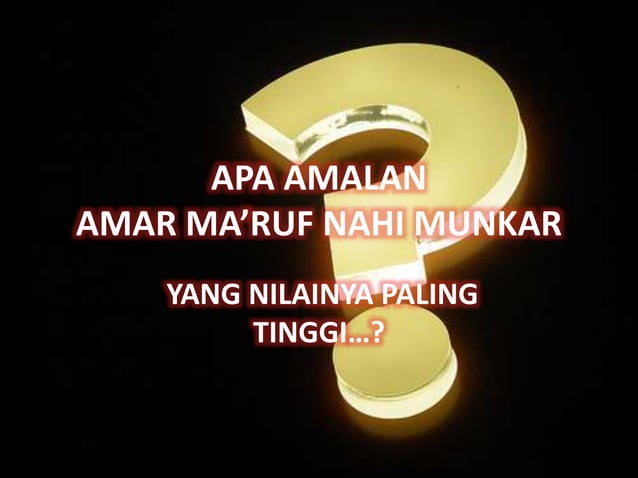 Amalan tertinggi meraih surga | PPT