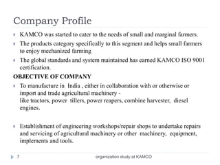 Amala organiations study at kamco | PPTX