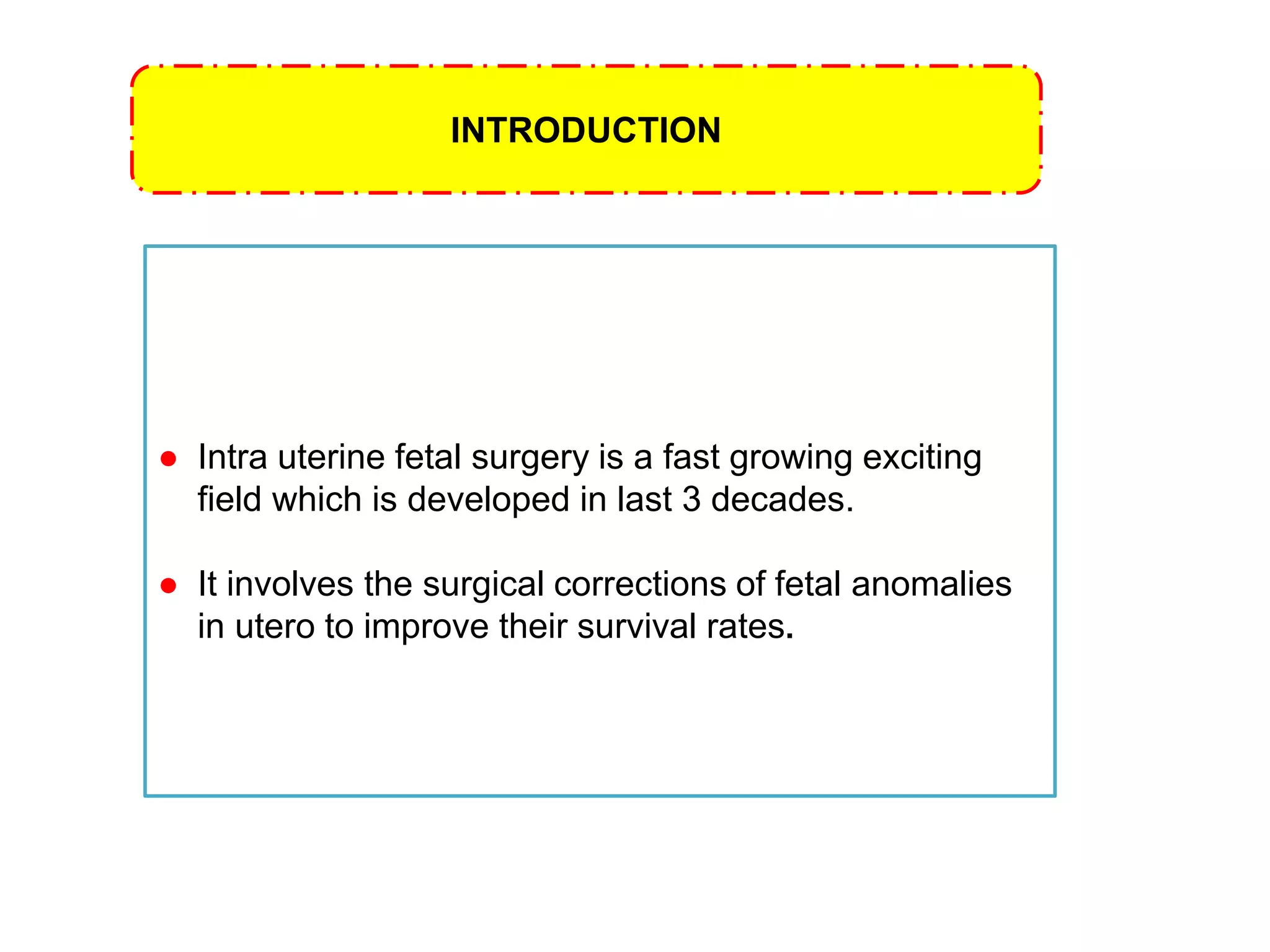 Anesthesia for Fetal Surgery | PPTX