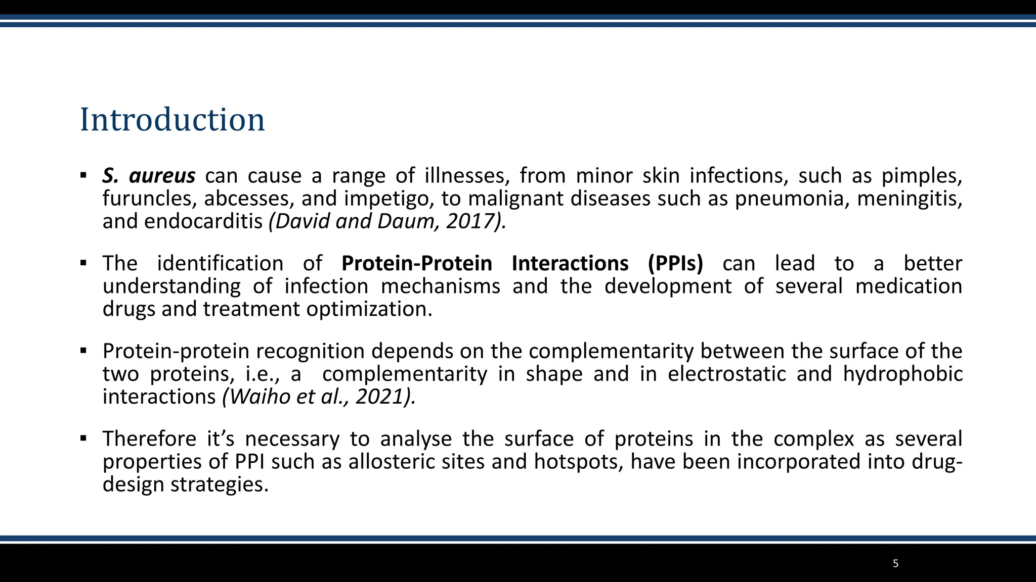 Protein Protein Complex Structural Analysis Of Human Fibronectin And Staphylococcus Aureus