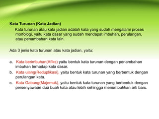 Kata dan Pembentukan | PPTX