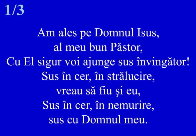 Am ales pe Domnul Isus - Alexandru Groza | PPT