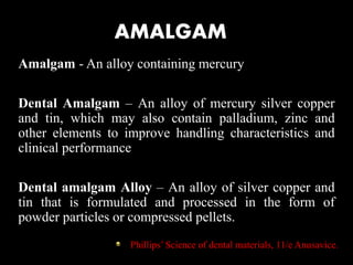 Amalgam | PPTX