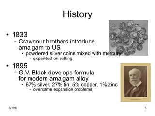 dental material Amalgam | PPT