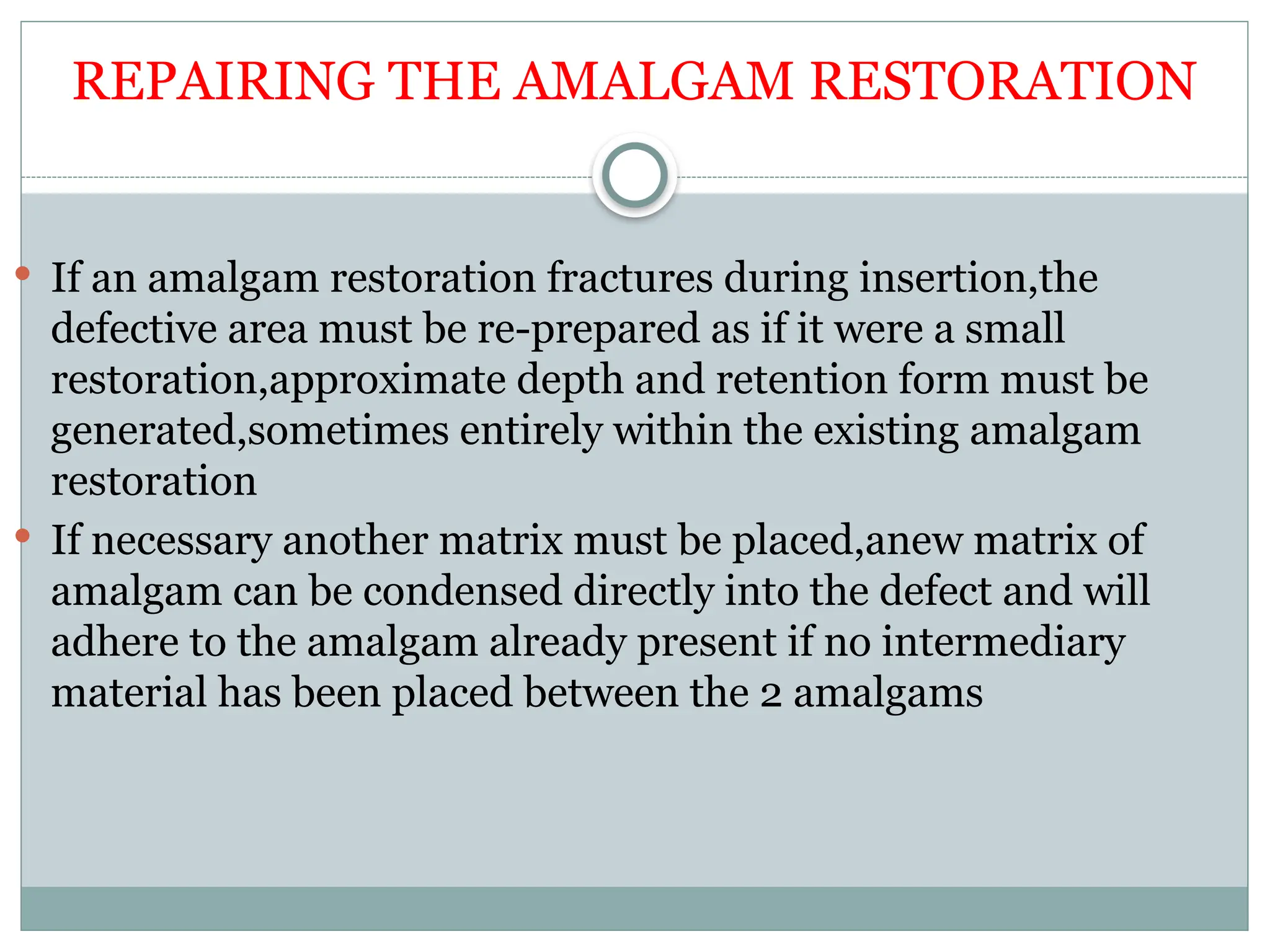 amalgam.pptx a material for permanent restoration | PPT