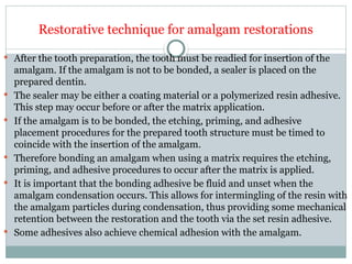 amalgam.pptx a material for permanent restoration | PPTX