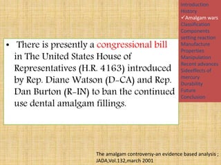 Amalgam past,present& future-I | PPTX