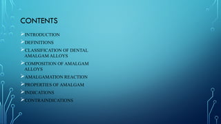 dental AMALGAM,introduction,composition. | PPTX