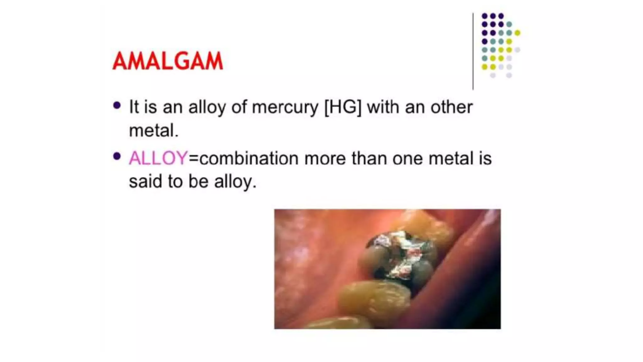 Amalgam alternatives | PPTX