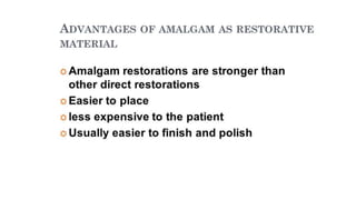 Amalgam alternatives | PPTX | Oral care | Personal Care