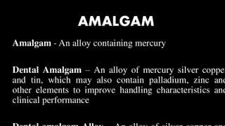 Amalgam and recent advances, bonded amalgam- 18.pptx