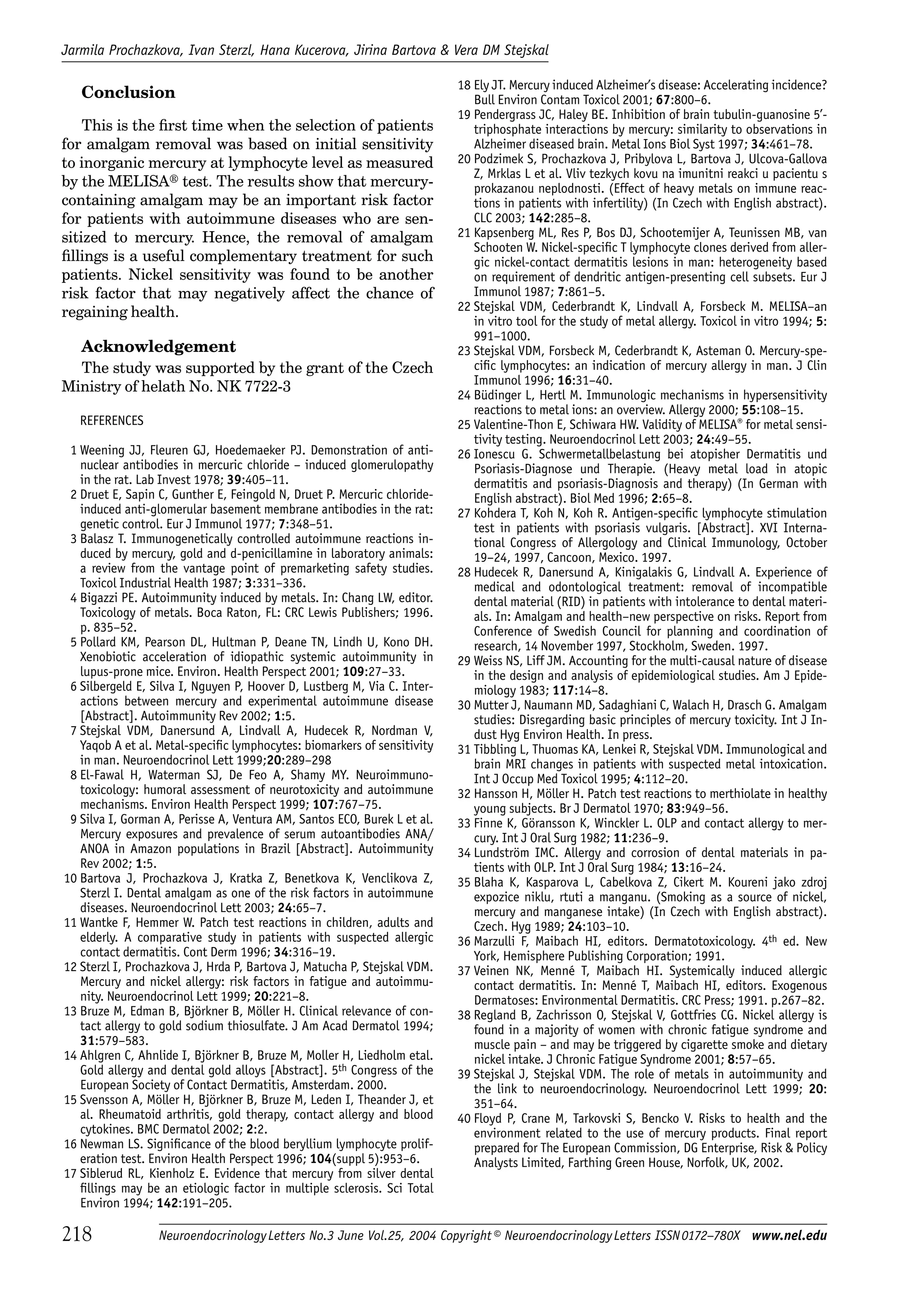 Amalgamas de mercurio relación con enfermedades autoinmunes | PDF