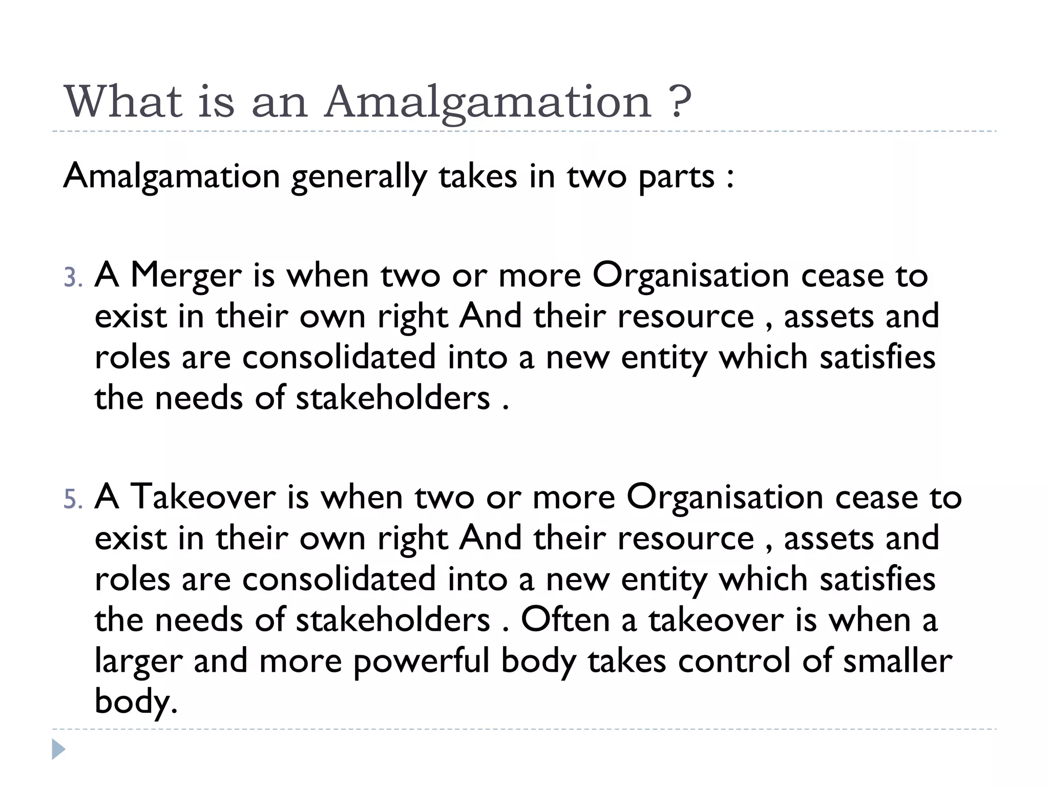 Amalgamation | PPT