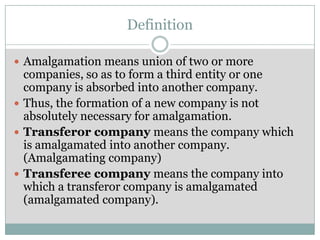 Amalgamate Definition
