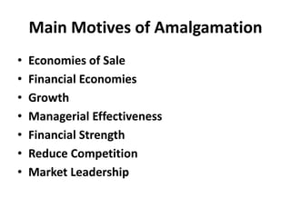 Amalgamation - Introduction | PPT