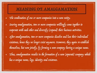 Amalgamation by Dr Mamata Rathi | PPT