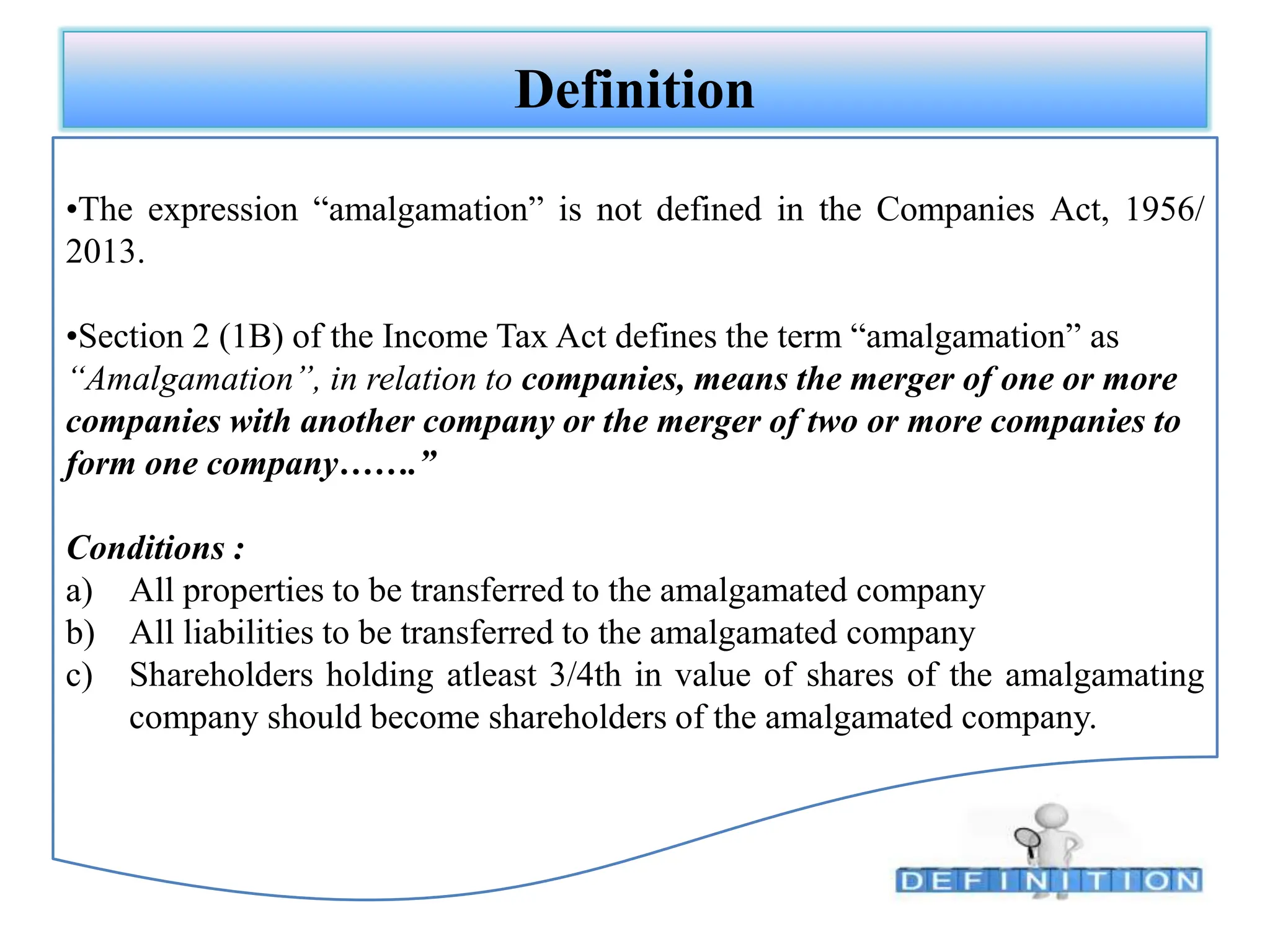 amalgamation UNDER COMPANIES ACT 2013 .pptx