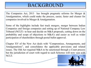 amalgamation UNDER COMPANIES ACT 2013 .pptx