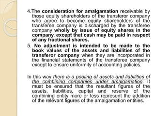 Amalgamation and Absorption in Property Law | PPTX