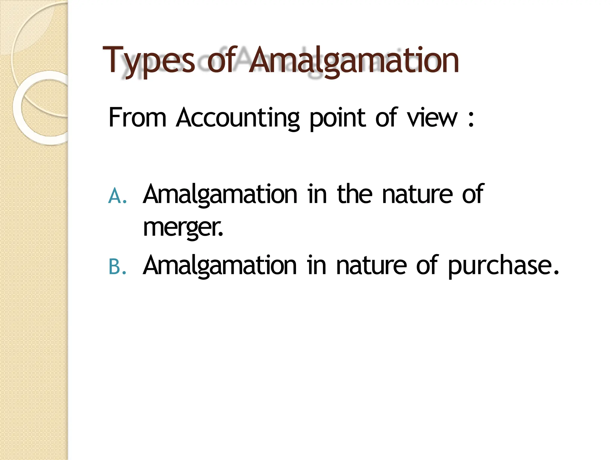 Basics of the Amalgamation & Absorption 1 | PPT