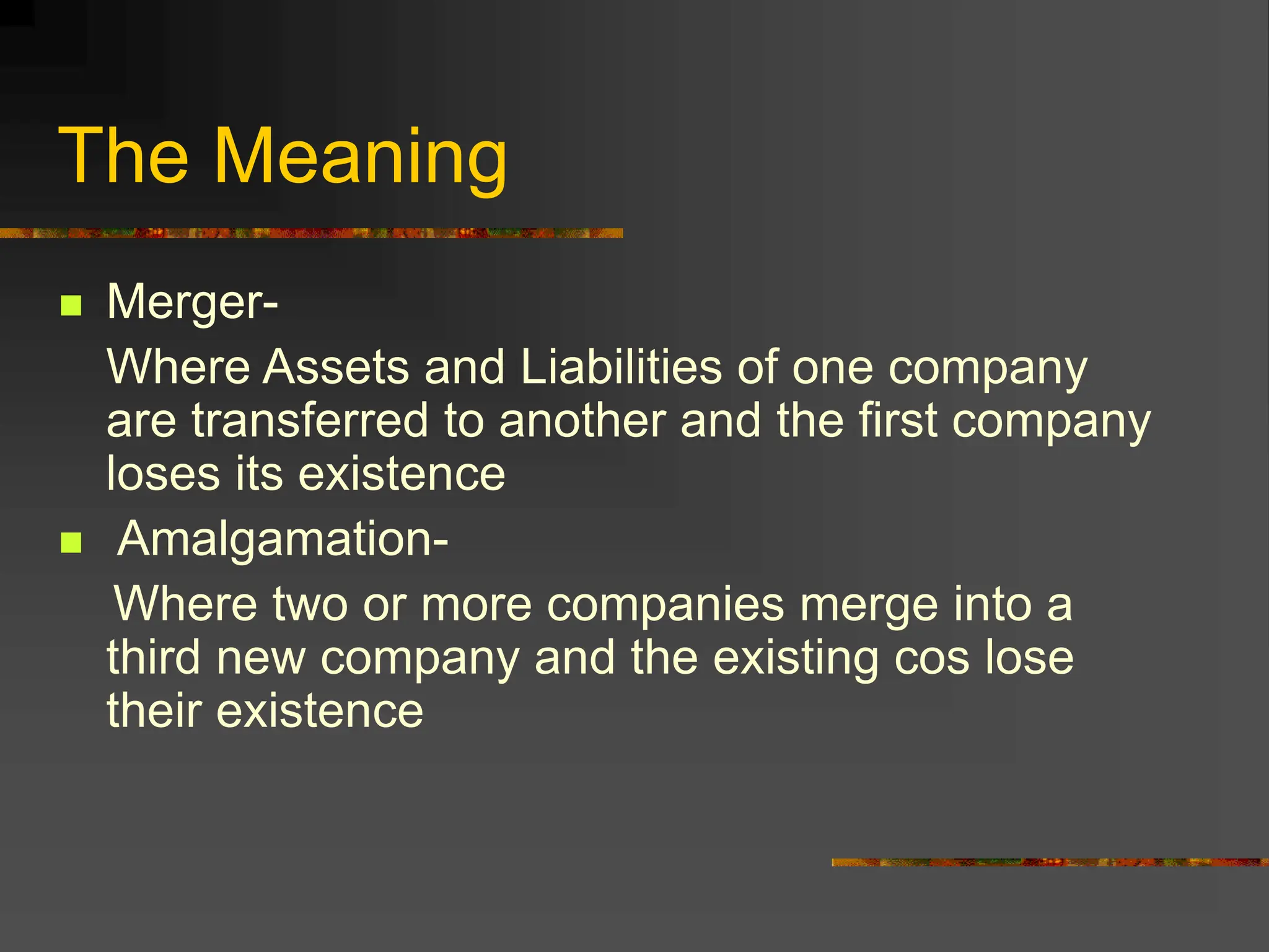 AMALGAMATION AND MERGERS.ppt tax planing | PPT