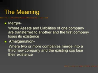 AMALGAMATION AND MERGERS.ppt tax planing | PPT