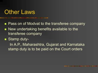 AMALGAMATION AND MERGERS.ppt tax planing | PPT