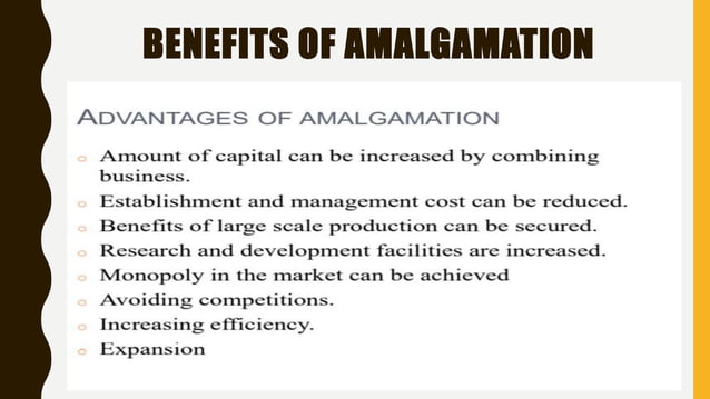Amalgamation | PPT