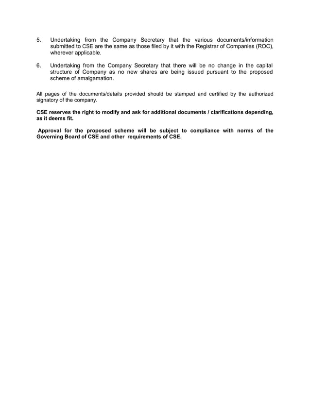 Amalgamation checklist | PDF