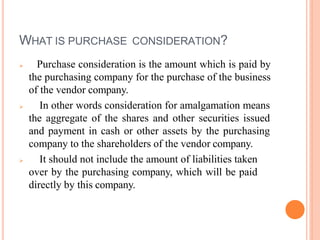 Amalgamation of accounting | PPTX | Mergers and Acquisitions | Business ...
