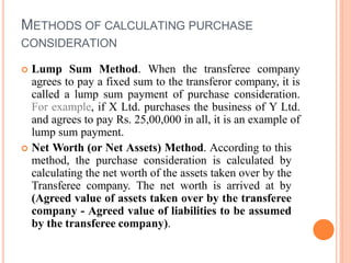 Amalgamation of accounting | PPTX