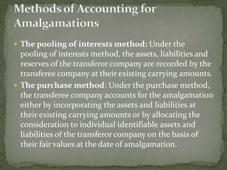 Amalgamation of companies | PPTX