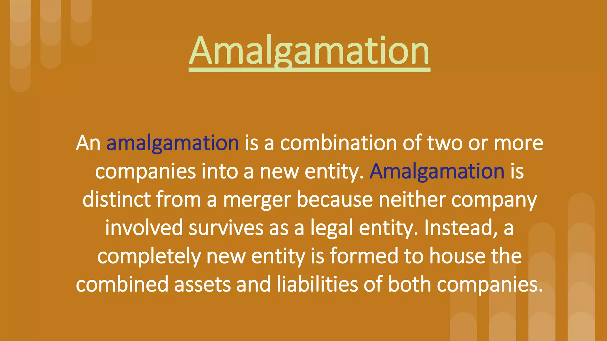 Amalgamation of company | PPTX