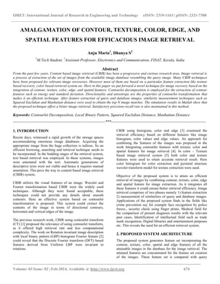 Amalgamation of contour, texture, color, edge, and spatial features for efficacious image ...