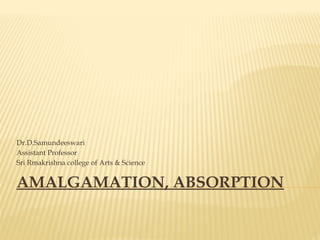 AMALGAMATION POWERPOINT PRESENTATION SLIDE | PPTX