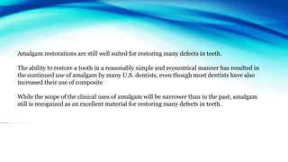 amalgam cavity preperations in dentistry | PPT