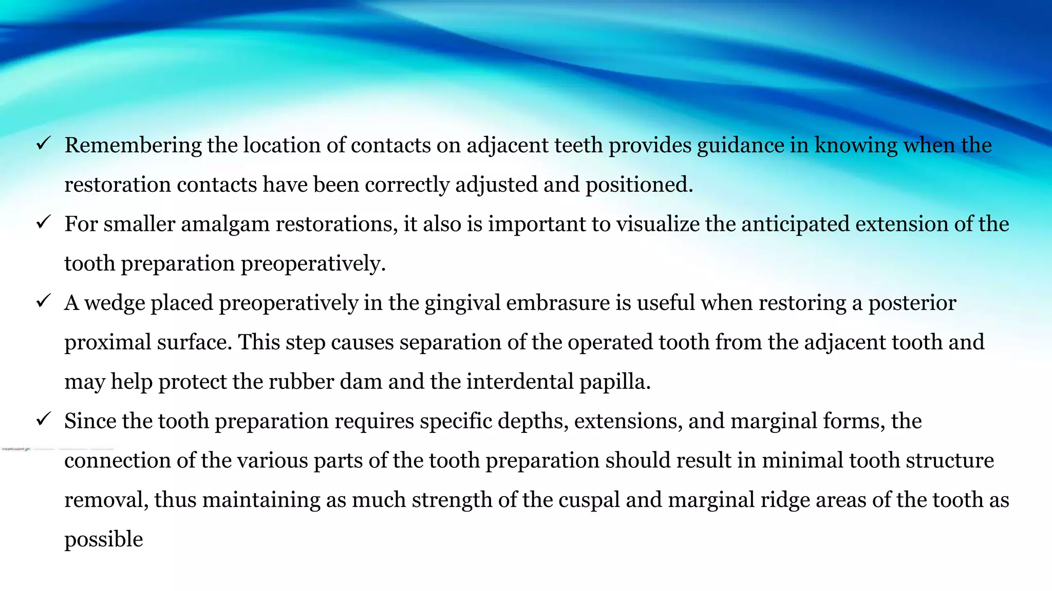AMALGAM CAVITY PREPARATION | PPTX