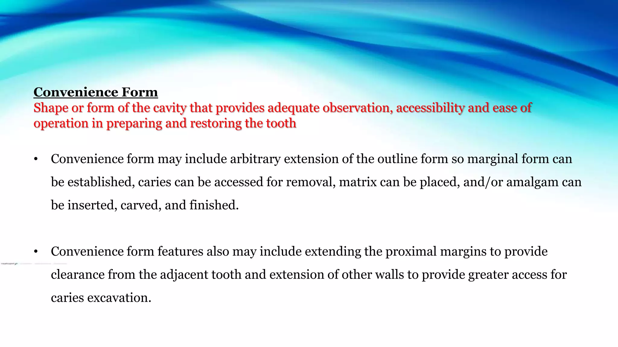AMALGAM CAVITY PREPARATION | PPTX