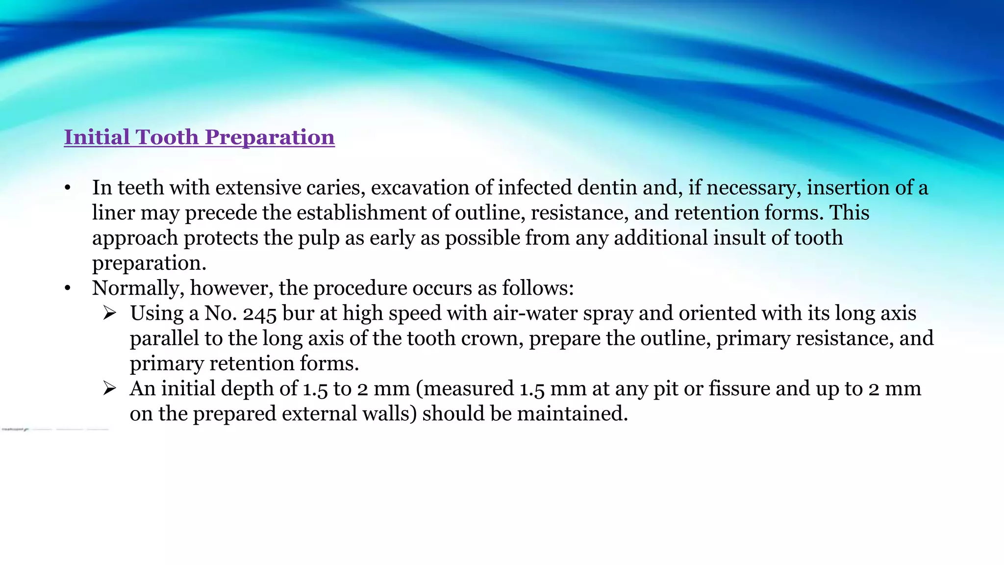 AMALGAM CAVITY PREPARATION | PPTX