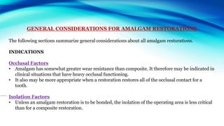 AMALGAM CAVITY PREPARATION | PPTX