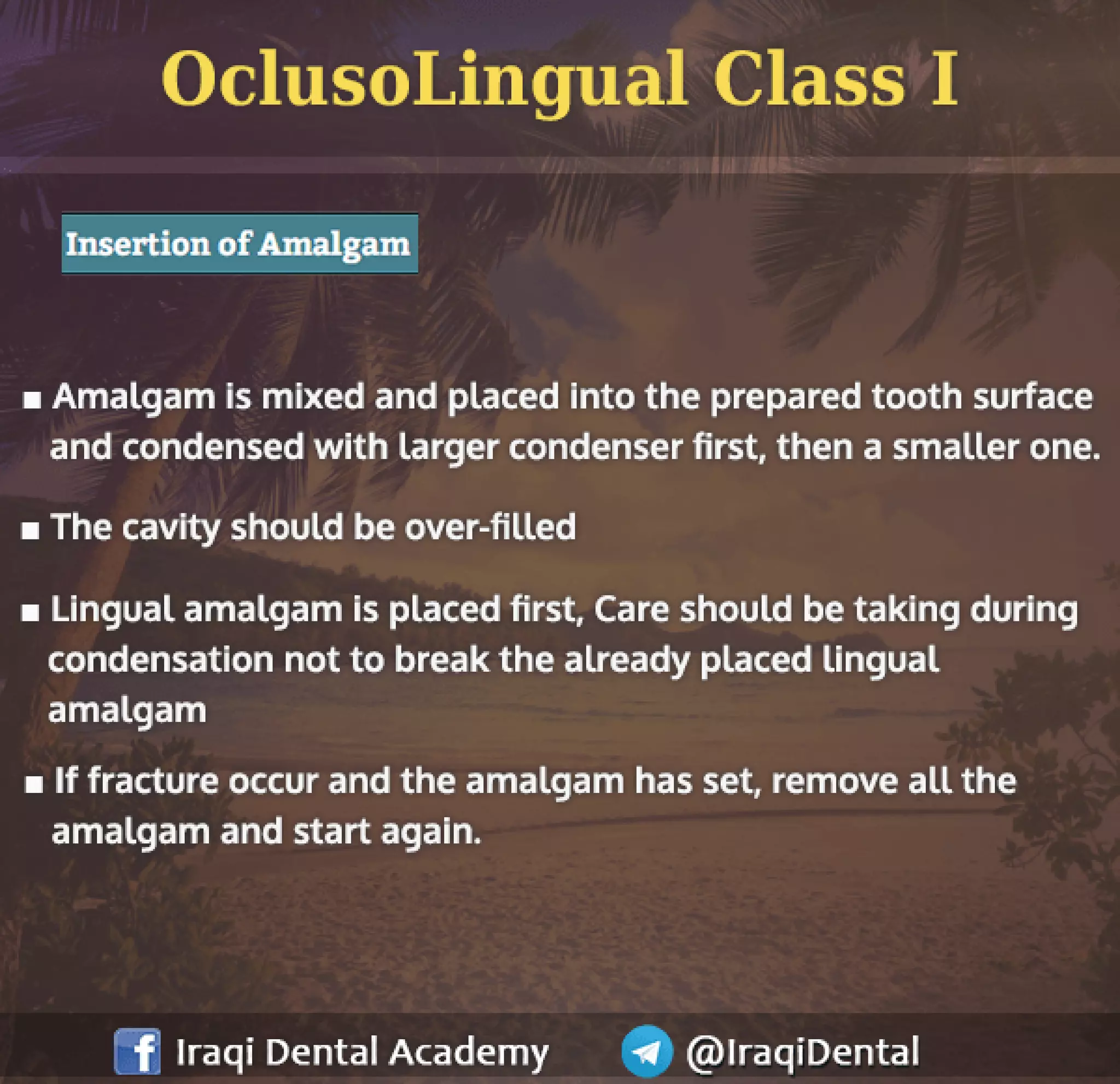 Amalgam Class I Restoration Explained | PDF