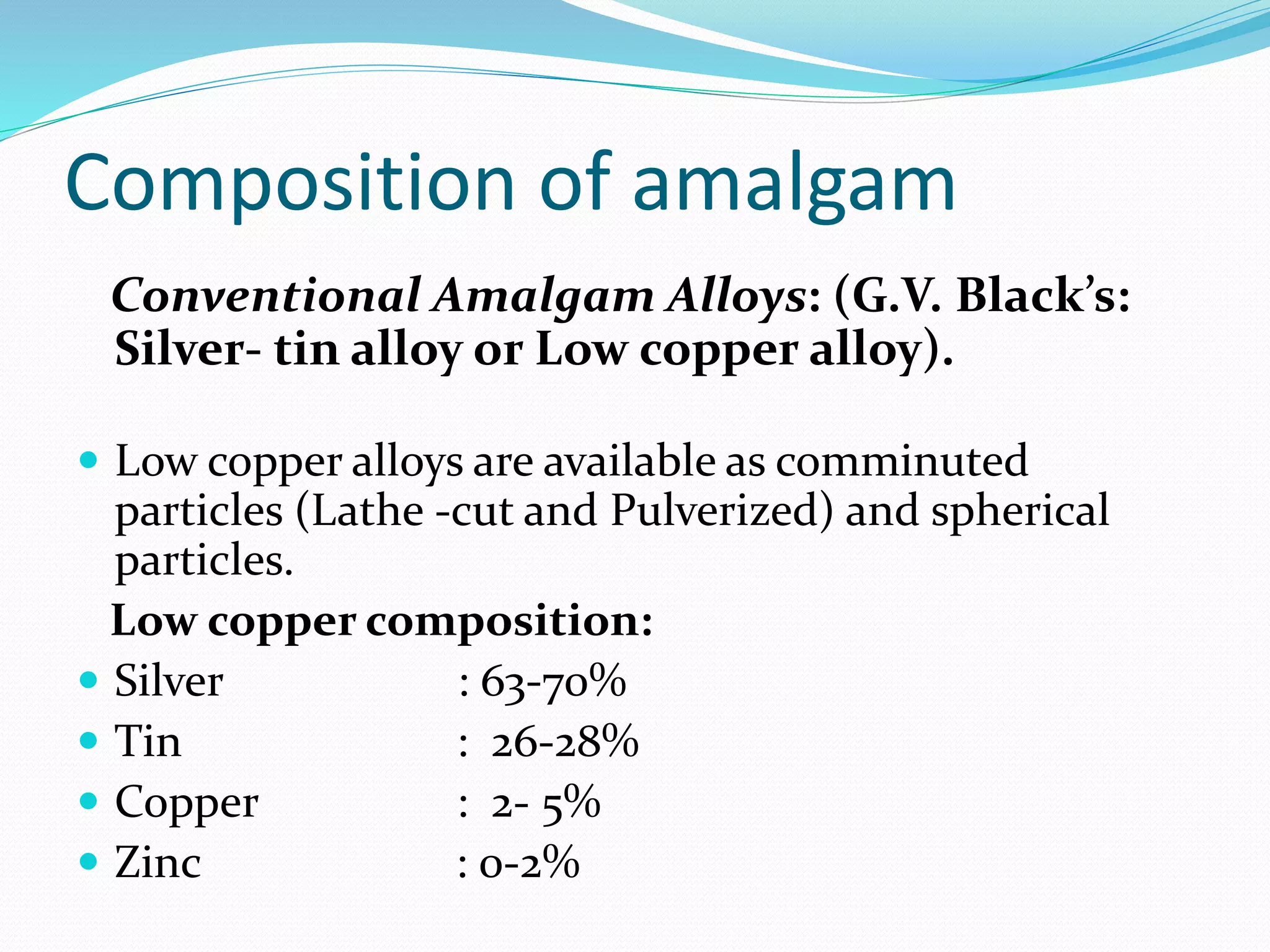 Dental Amalgam | PPTX