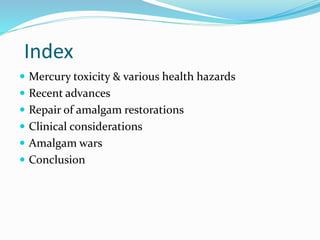 Dental Amalgam | PPTX