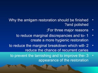Amalgam restoration | PPT